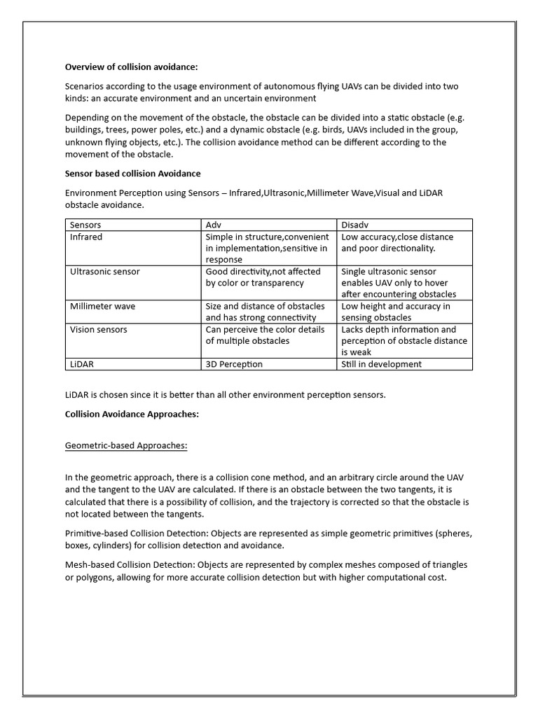 LiDAR Based Obstacle Avoidance Algorithm | PDF | Lidar | Mathematical Optimization