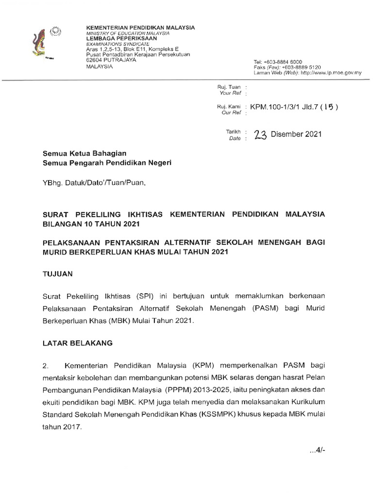 Garis Panduan Pengurusan Dan Pentadbiran Pasm | PDF