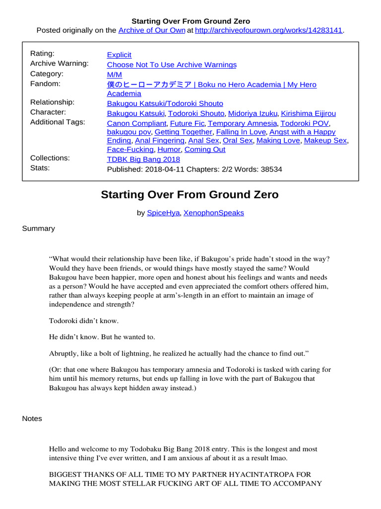 Starting Over From | PDF