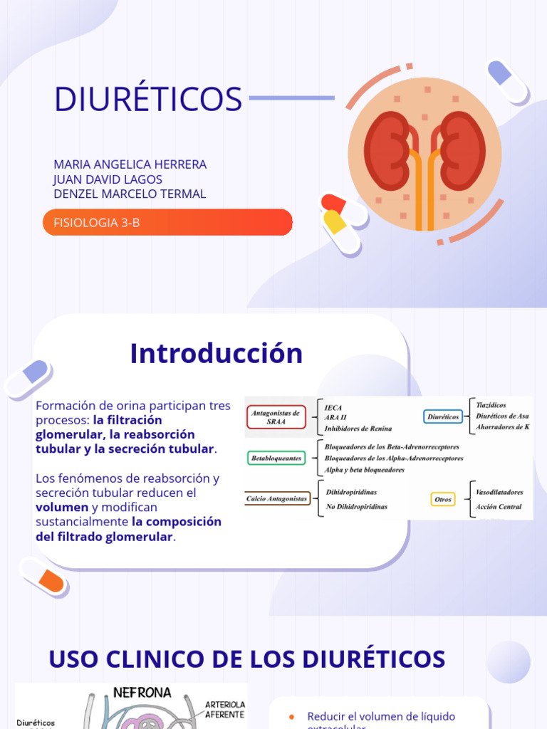 Uso Y Tipos De Diuréticos En Medicina Pdf Medicina Clinica