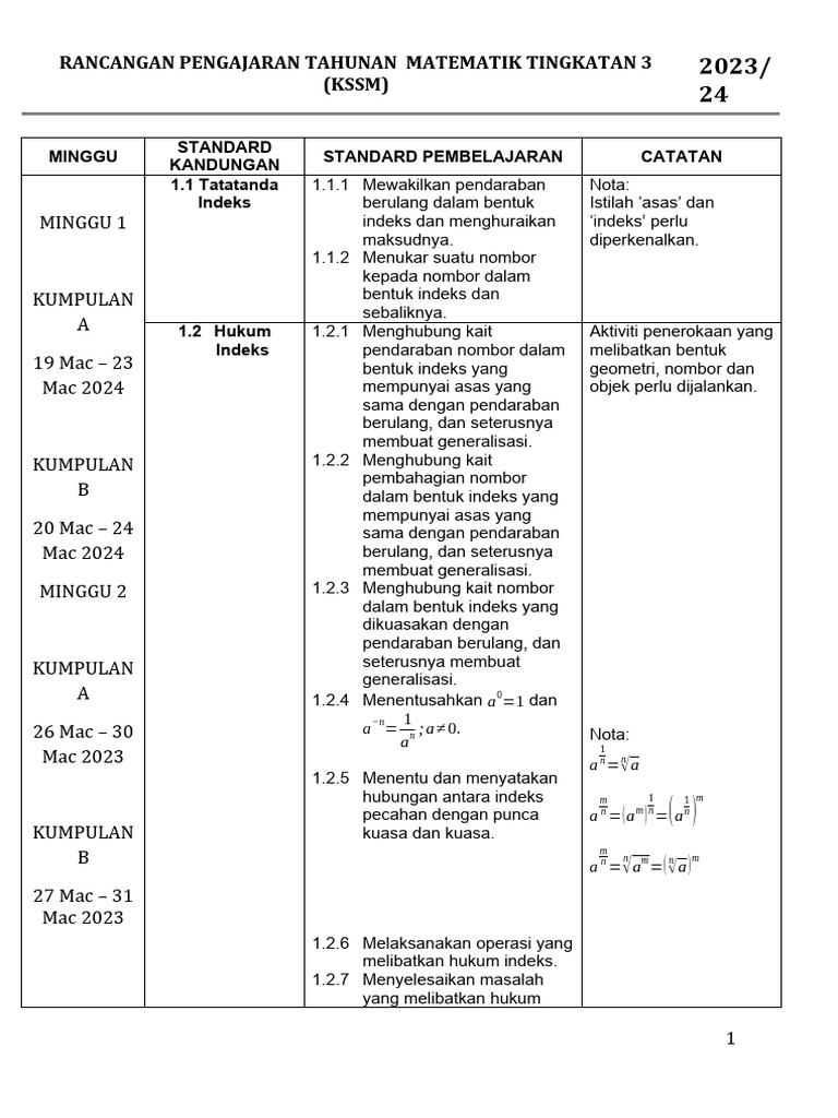 RPT 2024 Matematik f3 | PDF