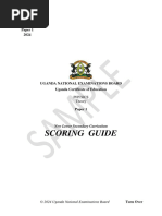 UNEB New Curriculum Sample Papers 2024 | PDF