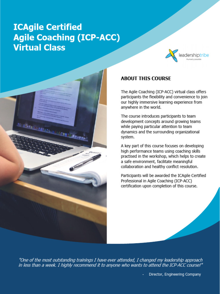 ICP-ACC Virtual Class - Brochure v1.2 | PDF | Learning | Behavior Modification