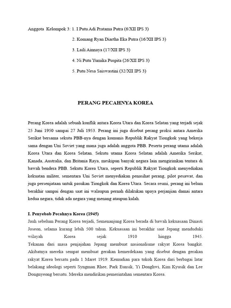 Perang Korea | PDF