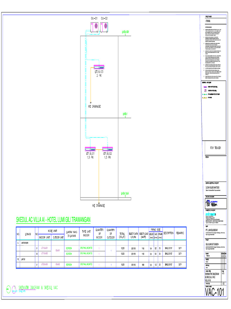 Vac-101 Skematik & Skedul Diagram Vac-Vac-101 | PDF