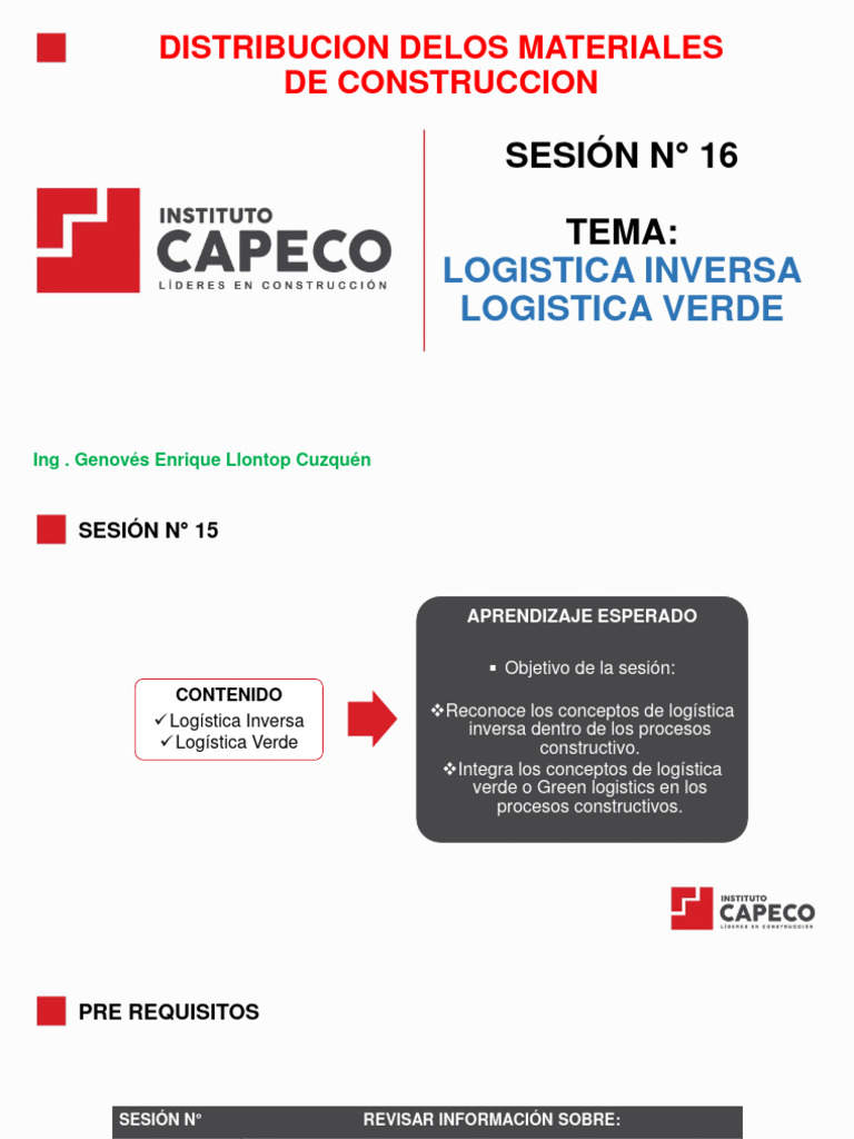 Logística Inversa y Verde en Construcción | PDF