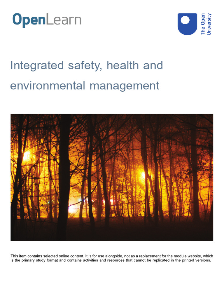 Integrated Safety, Health and Environmental Management | PDF | Risk ...