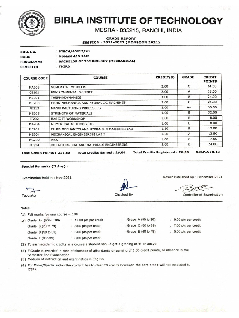 Sem 3rd Btech | PDF