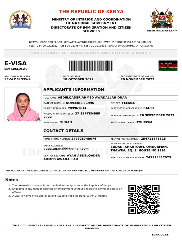 Sev Ldslo5w9 Evisa c2 | PDF | Travel Visa | Passport