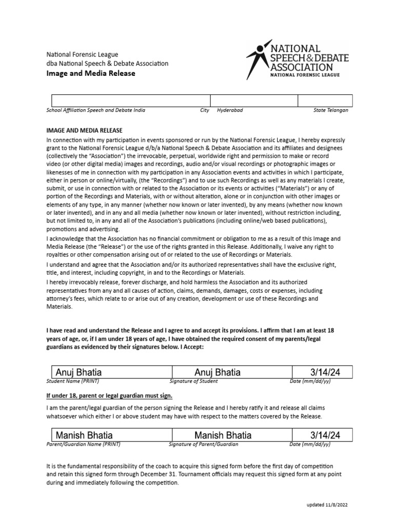 2024 Entry Release Form - Docx Google Docs | Download Free PDF ...