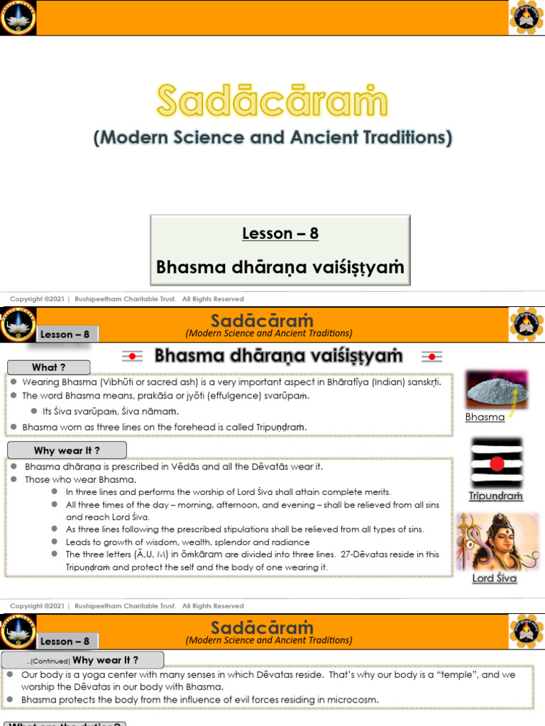 Bhasma Dharana | PDF | Shiva