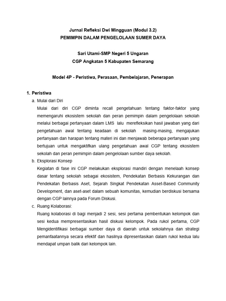 Sari Utami - Jurnal Dwi Mingguan 9 | PDF