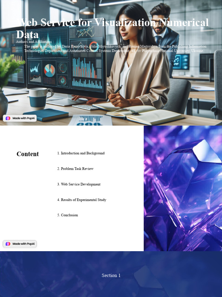 Web Service For Visualization Numerical Data | PDF | Data | Usability Web Service For Visualization Numerical Data | PDF | Data | Usability
