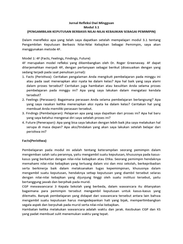 Sari Utami - Jurnal Dwi Mingguan 8 | PDF