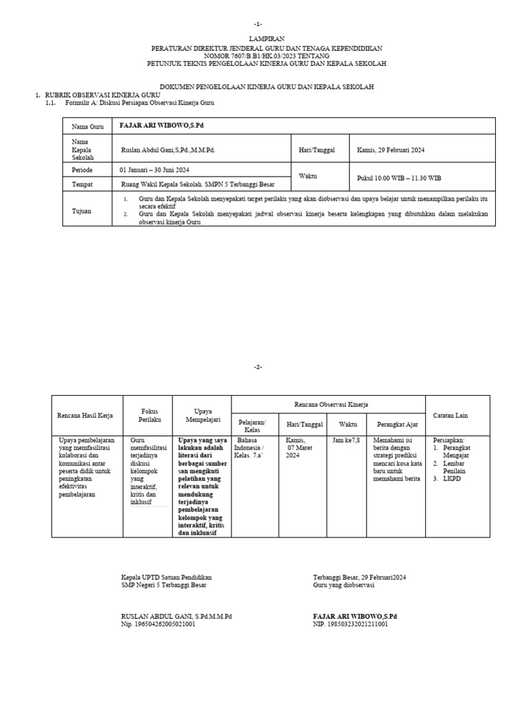 fAjAR ARI WIBOWO OBSERVASI | PDF
