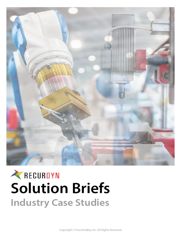 RecurDyn SolutionBriefs E 202212 | PDF | Simulation | Gear