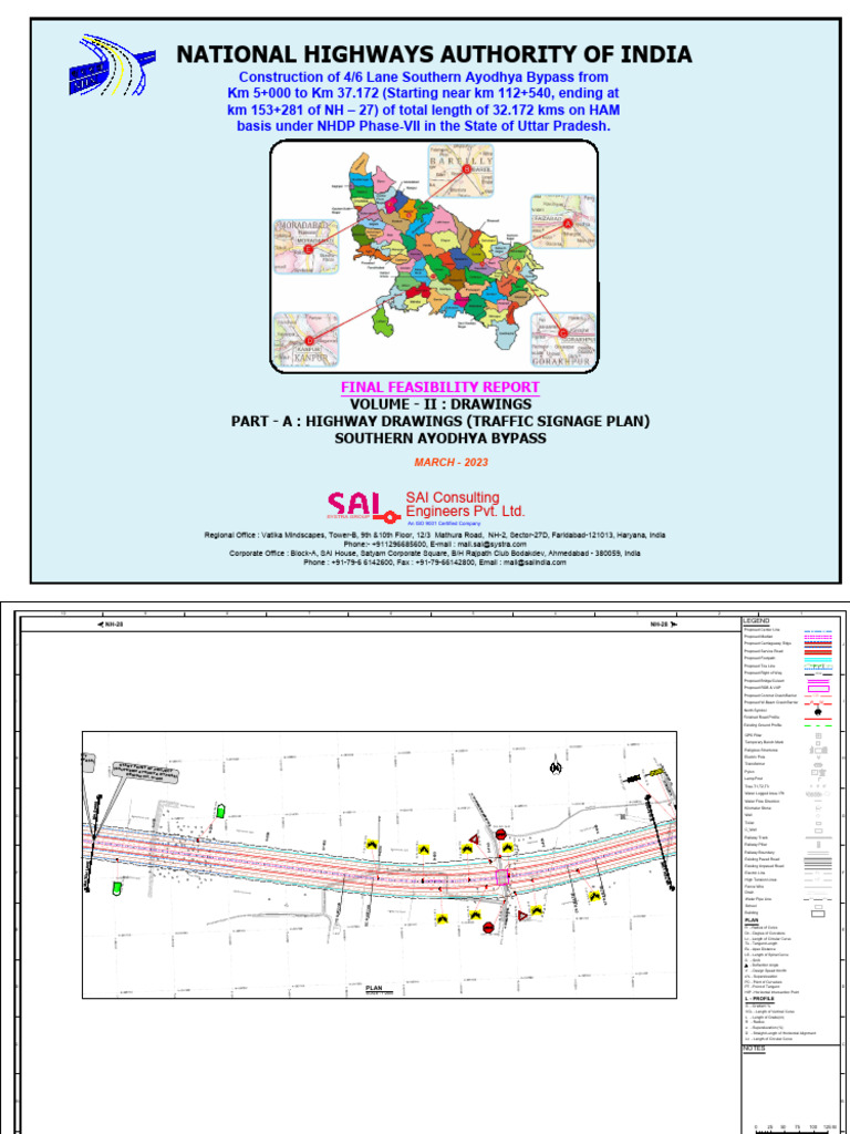 4 - SAB - Traffic Signage Plan | PDF | Transport Infrastructure | Road
