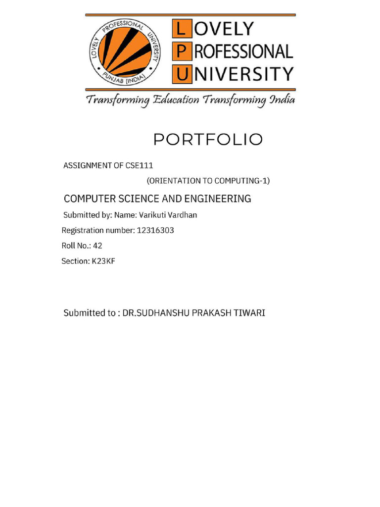 CSE111 Ca3 Compressed | PDF