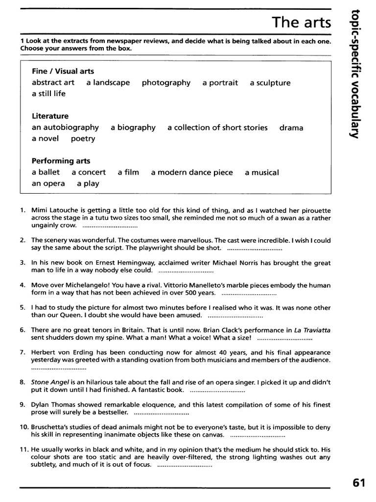 Arts | PDF | The Arts | Performing Arts