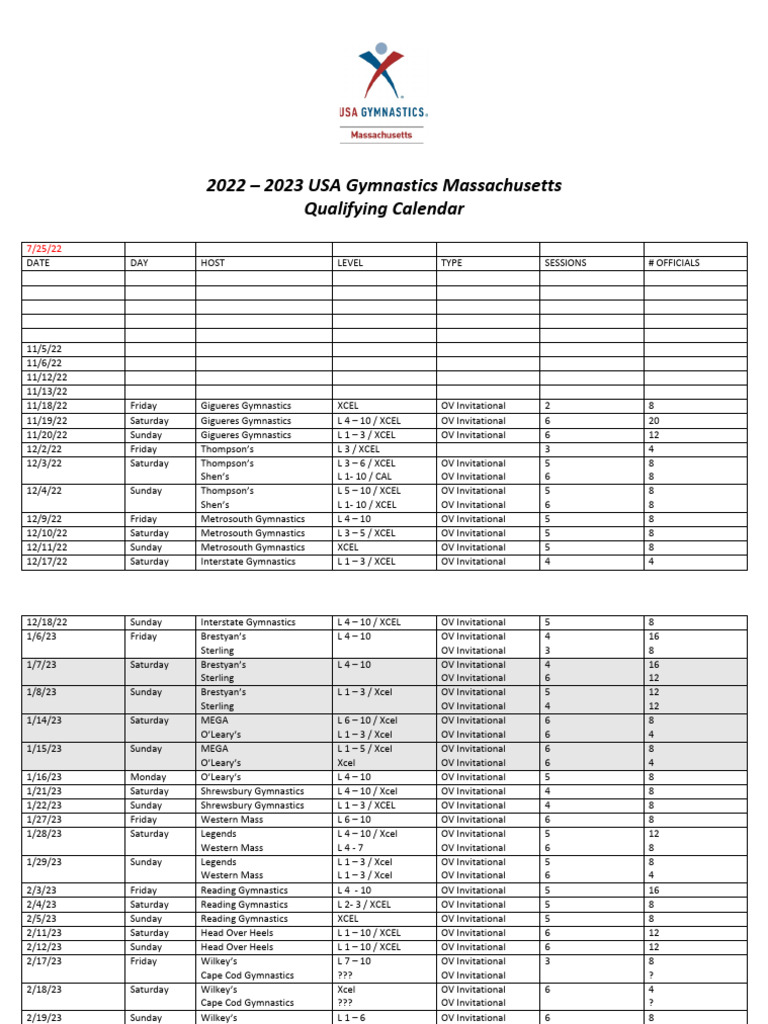 2022 2023 USAG MA Calendar | PDF