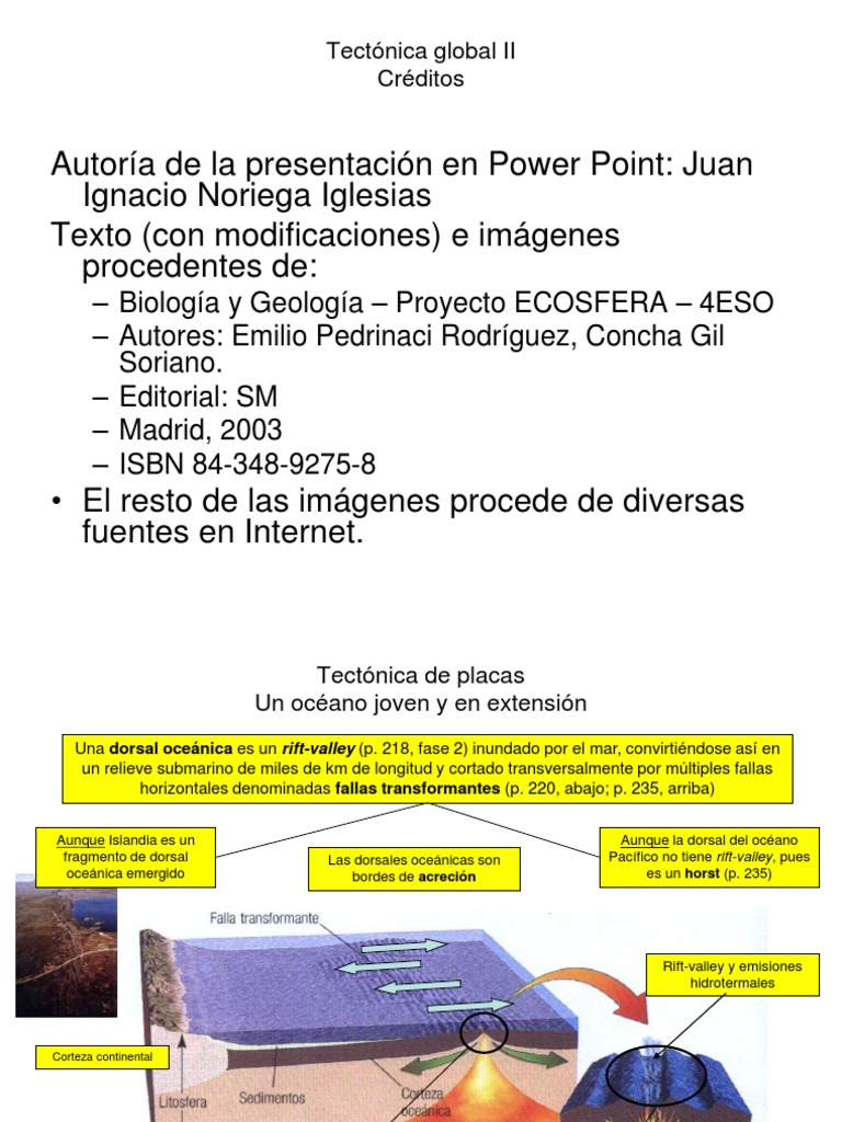 Tectónica Global II - 4ESO | PDF | Placas tectónicas | Geología