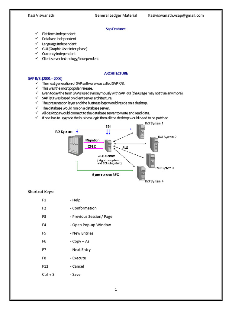 Sap Fi GL Material | PDF