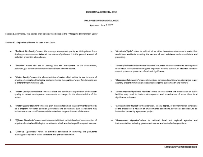 Presidential Decree No. 1152 DT | PDF | Water Pollution | Water