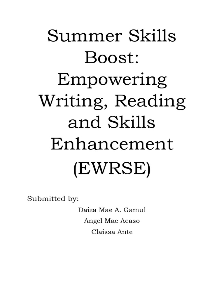 Summer Skills Boost | PDF | Literacy | Reading Comprehension