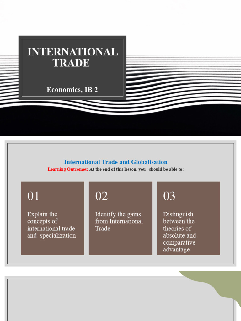 IB International Trade | PDF | Terms Of Trade | Supply (Economics)