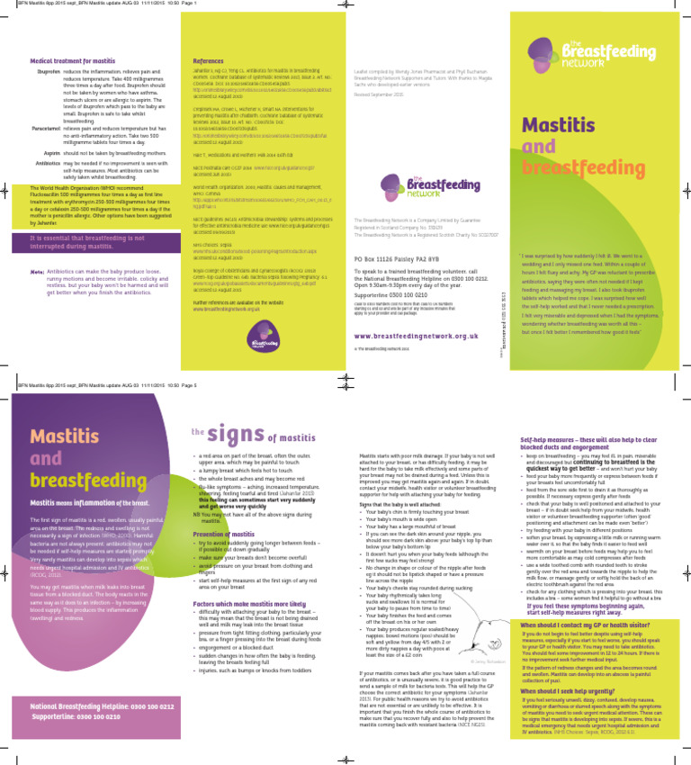 Mastitis Printable Version | Download Free PDF | Diseases And Disorders ...