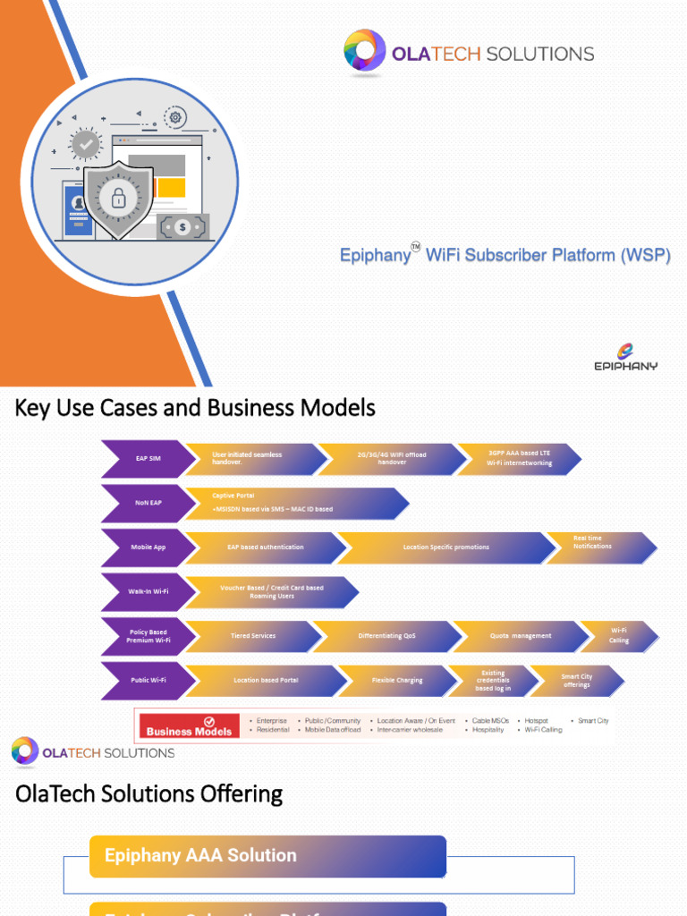 OTS Epiphany WSP Platform | PDF | Wi Fi | Radius