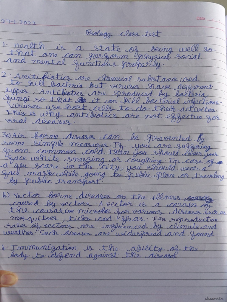 Biology Class Test - 20220127-154307 | PDF