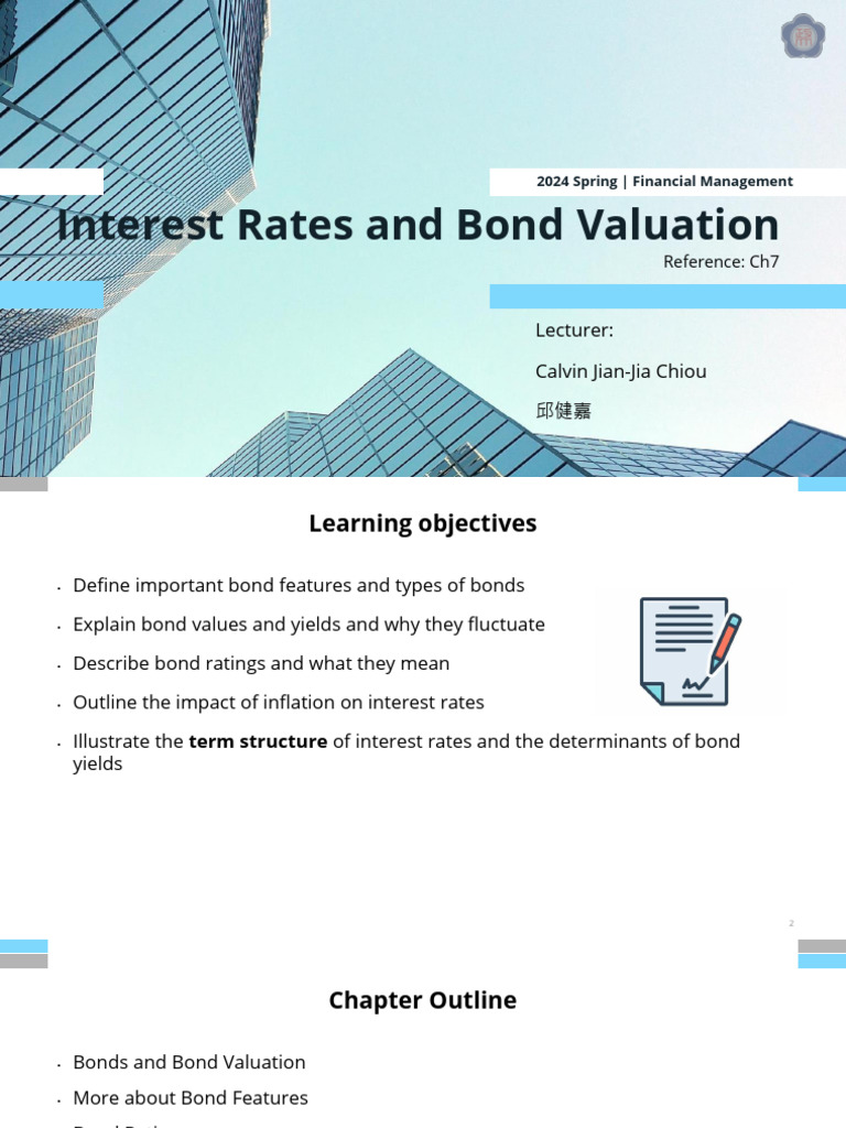 04 Bond Valuation | PDF | Bonds (Finance) | Yield Curve