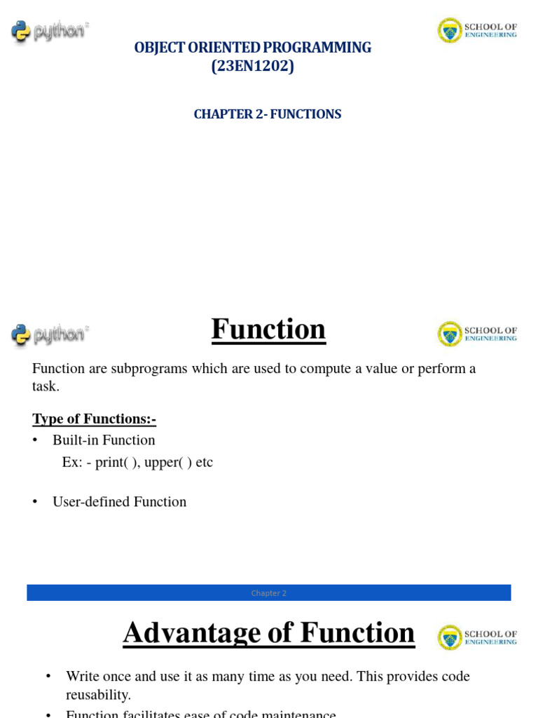 Unit 2 Chapter 1 Functions | Download Free PDF | Anonymous Function | Parameter (Computer ...