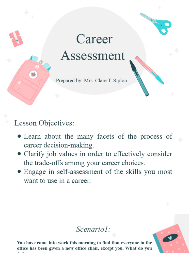 Career Assessment and Decision-Making | PDF | Infographics | Icon ...