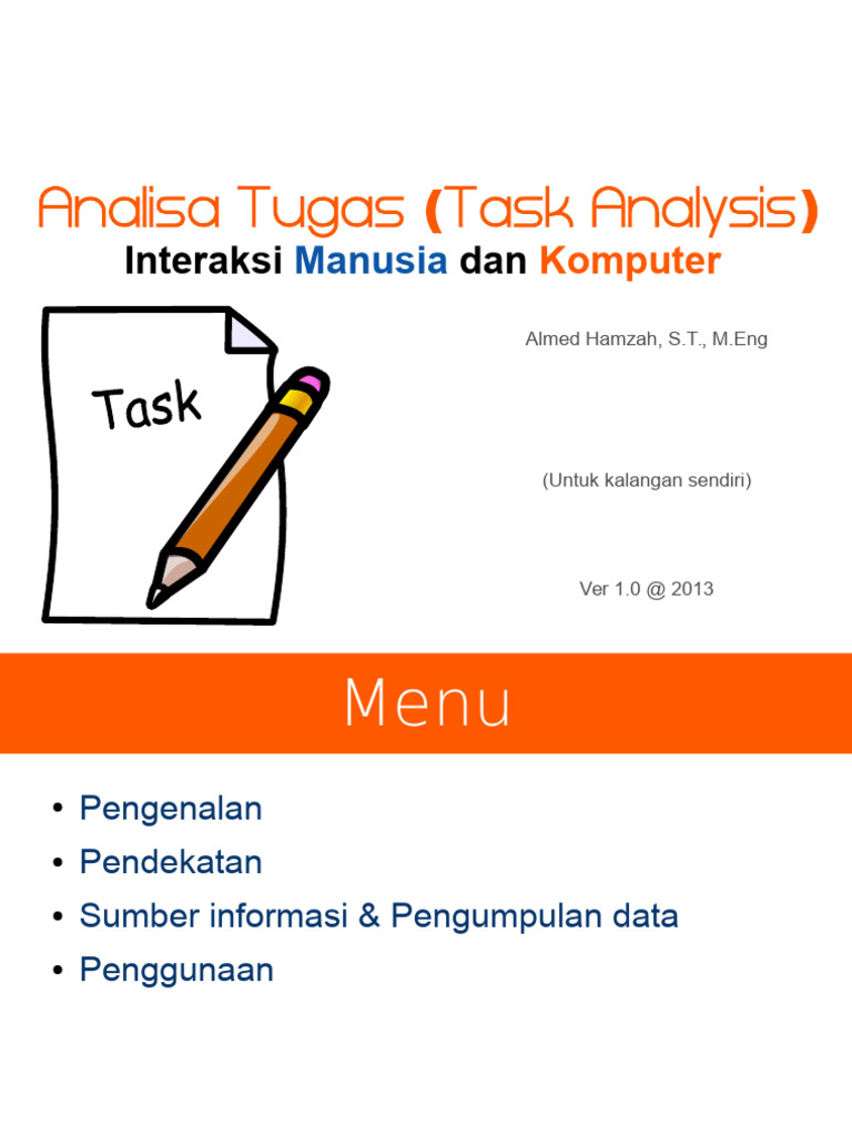 10 IMK - Task Analysis | PDF