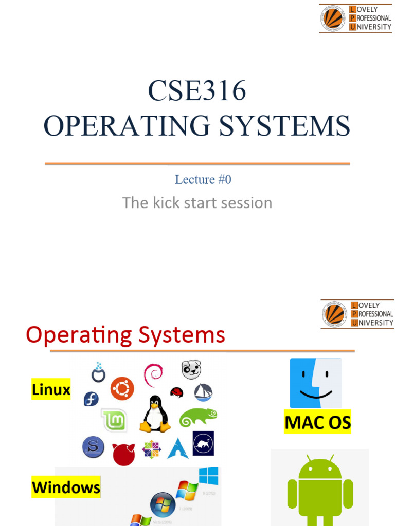 Zero Lecture Cse316newa Pdf Scheduling Computing Process Computing