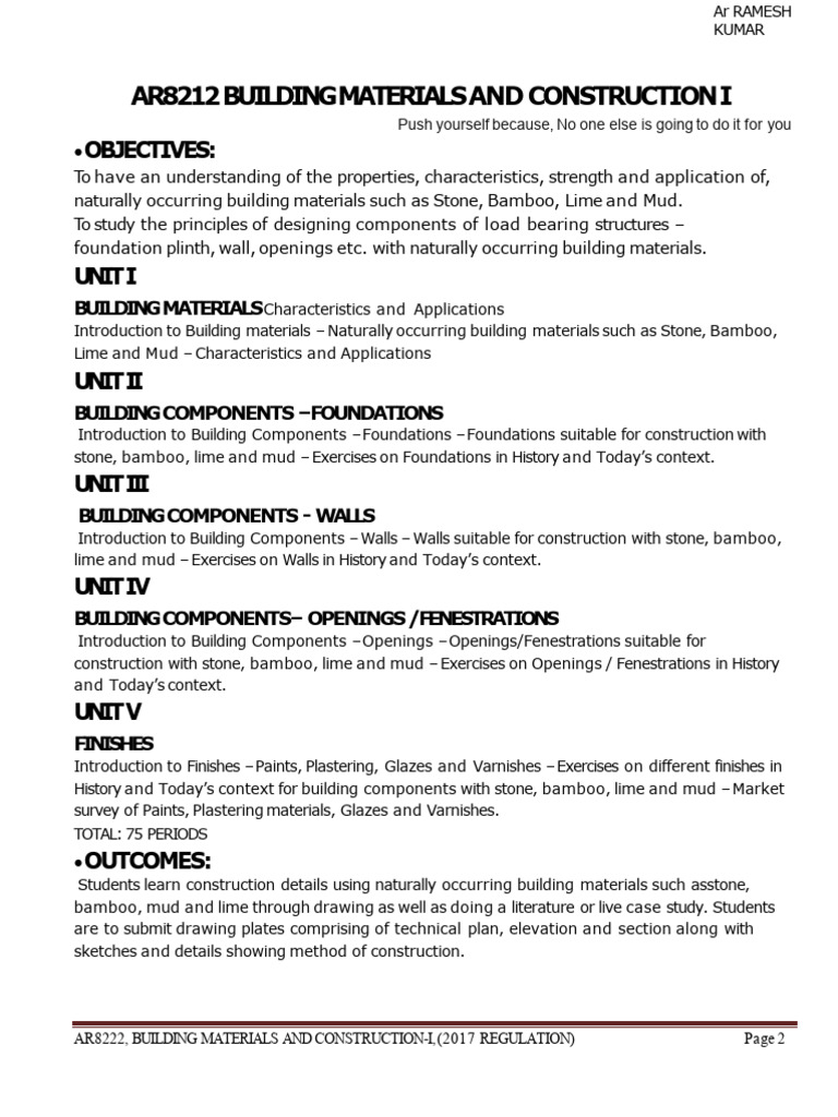 Building Materials & Construction Overview | PDF | Concrete ...