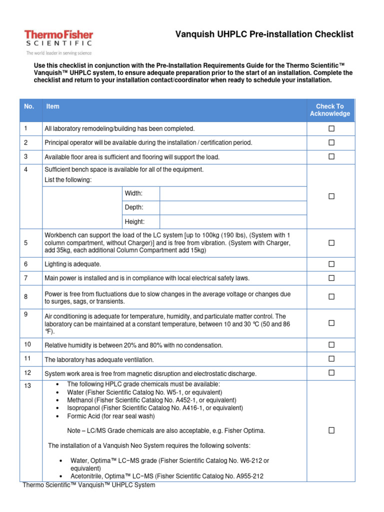 Pre-Installation Checklist Vanquish 3.1 (EN) | PDF | 64 Bit Computing ...