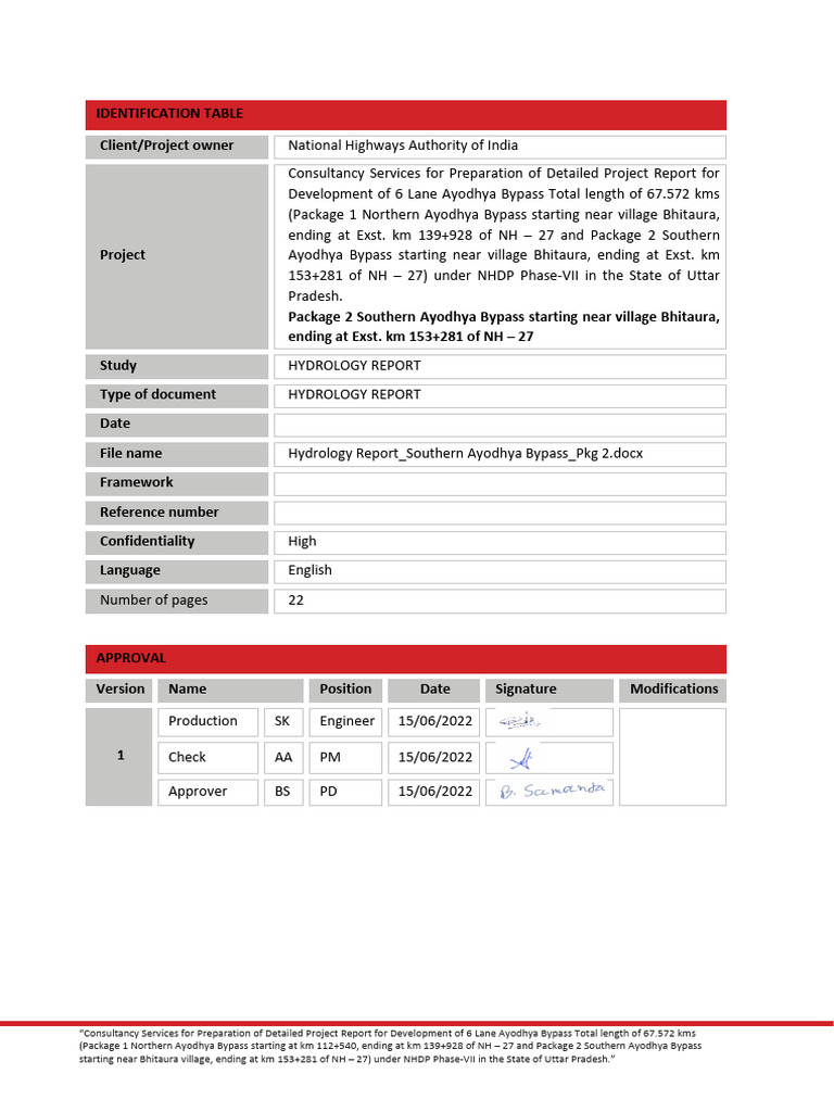 2 - SAB - Hydrology Report | PDF | Discharge (Hydrology) | Flood