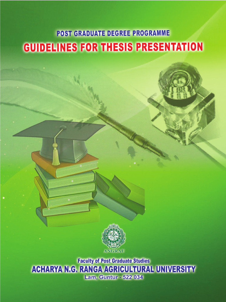 Thesis Submission Guidelines | PDF | Thesis | Paragraph