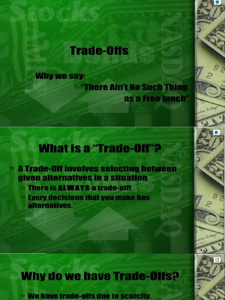 Trade Off | PDF Trade Off | PDF