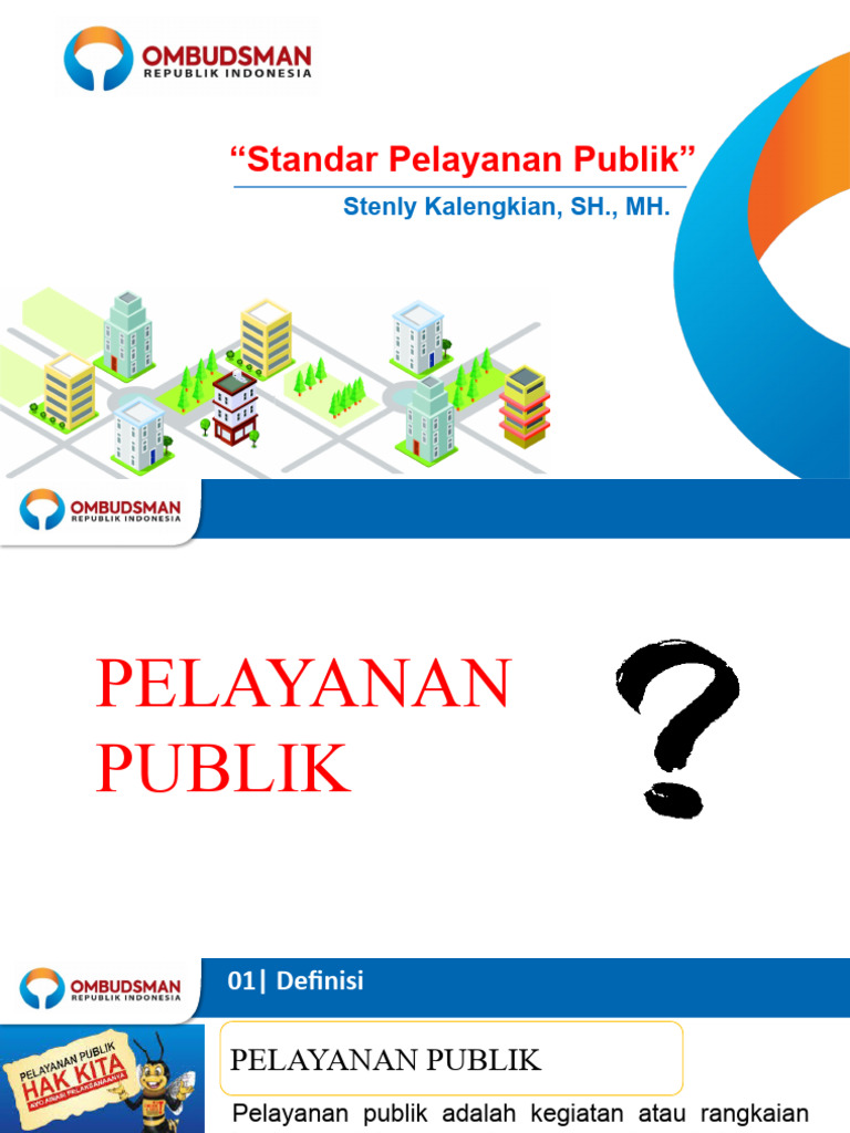 Presentasi Standar Yanlik "Standar Pelayanan Publik" | PDF