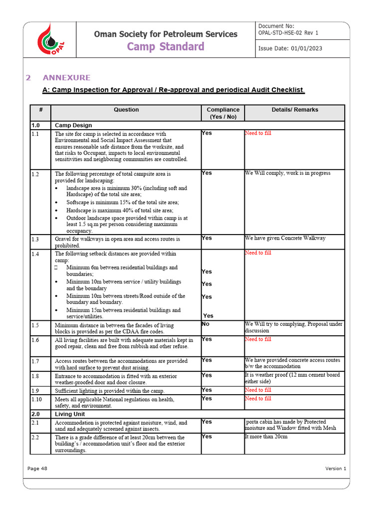 Camp Standard - OPAL | PDF | Wash | Firefighting