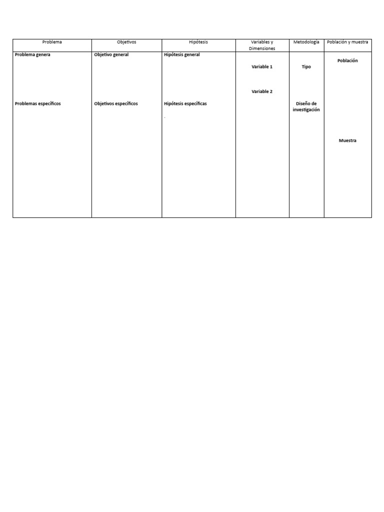 Matriz Blanco | PDF