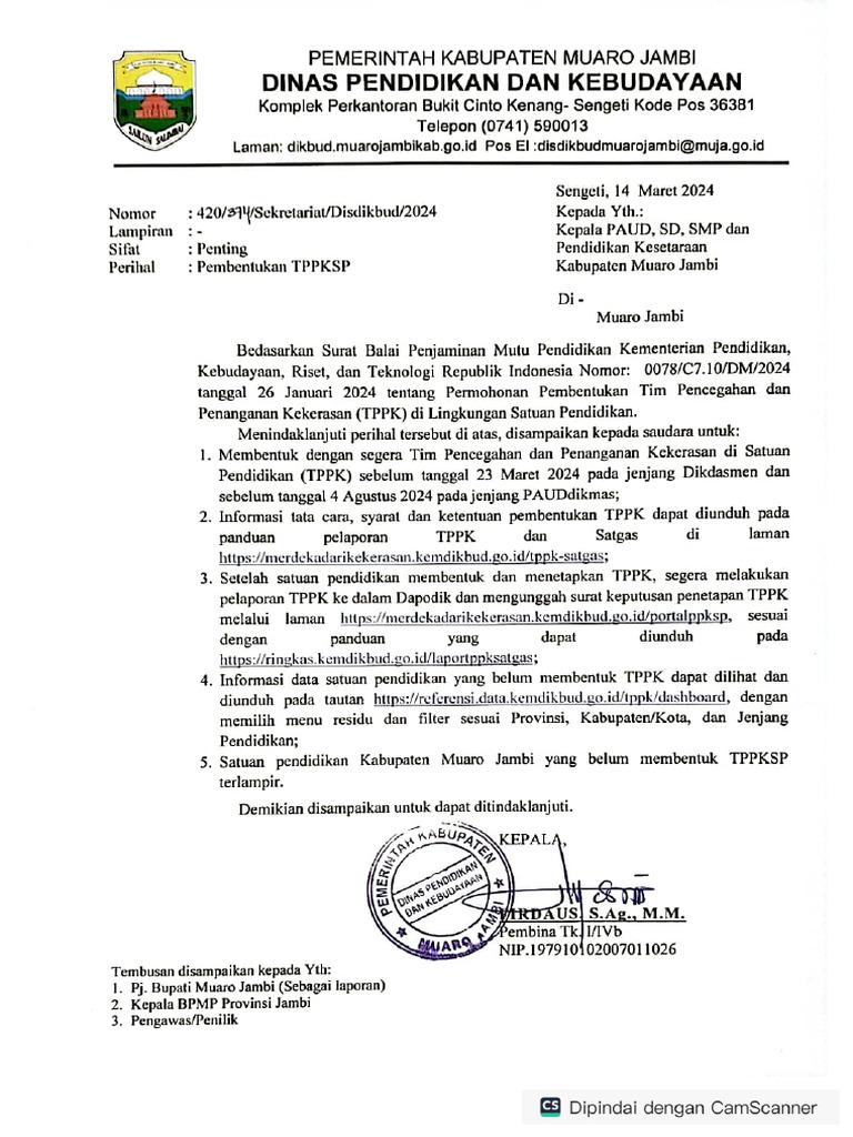 Pembentukan TPPKSP | PDF