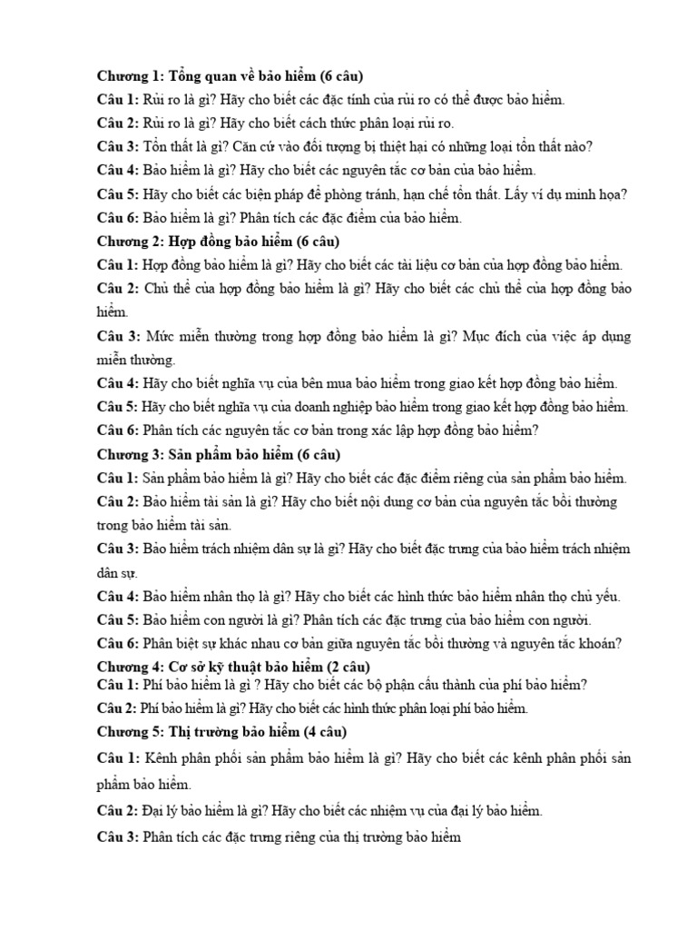 Câu hỏi ôn tập NLBH | PDF