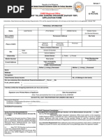 TDP Application Form | PDF
