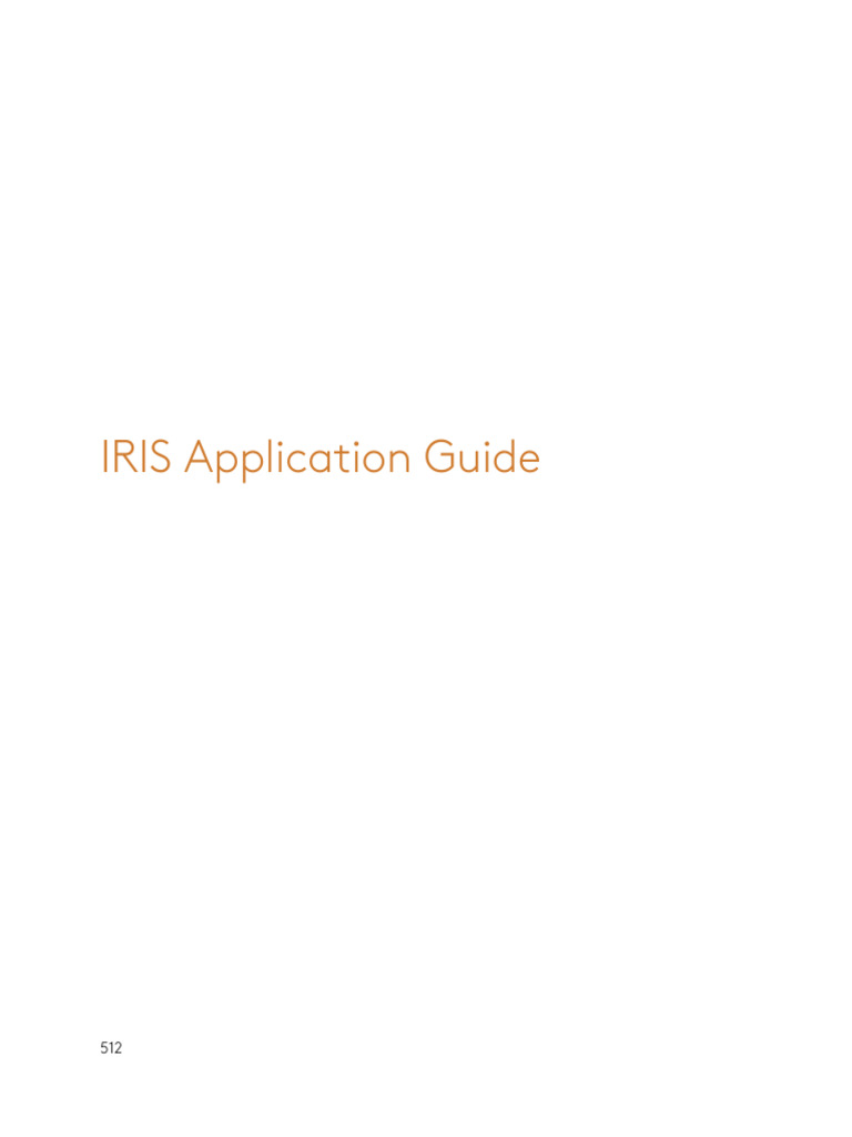 11 IRIS Application Guide | PDF | Computer File | Filename