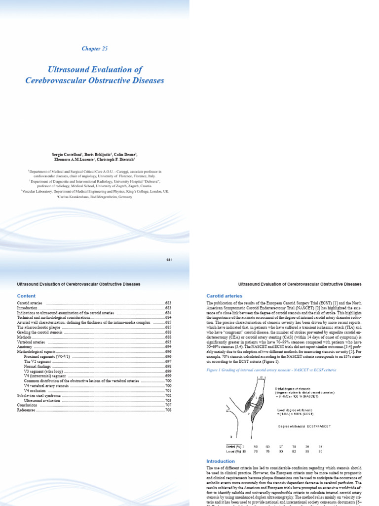 Coursebook-Cerebrovascular ch25 | PDF